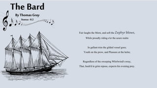 The Bard By Thomas Gray | PPTX