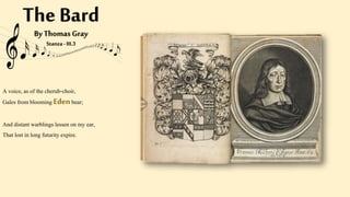 The Bard By Thomas Gray | PPTX