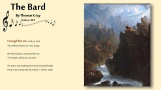 The Bard By Thomas Gray | PPTX