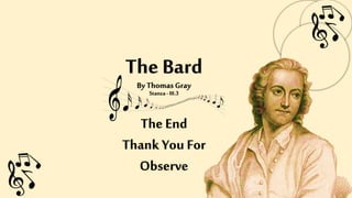 The Bard By Thomas Gray | PPTX