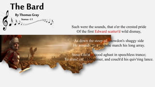 The Bard By Thomas Gray | PPTX