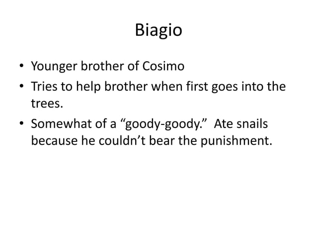 The baron in the trees powerpoint | PPT