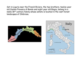 The baron in the trees powerpoint | PPTX