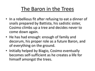 The baron in the trees powerpoint | PPTX