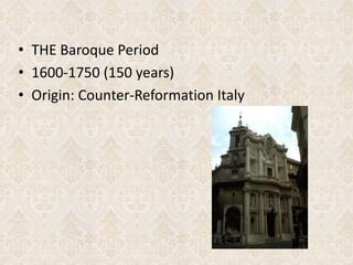 The Baroque | PPTX