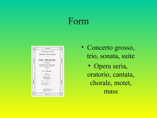 The baroque period (music) | PPT