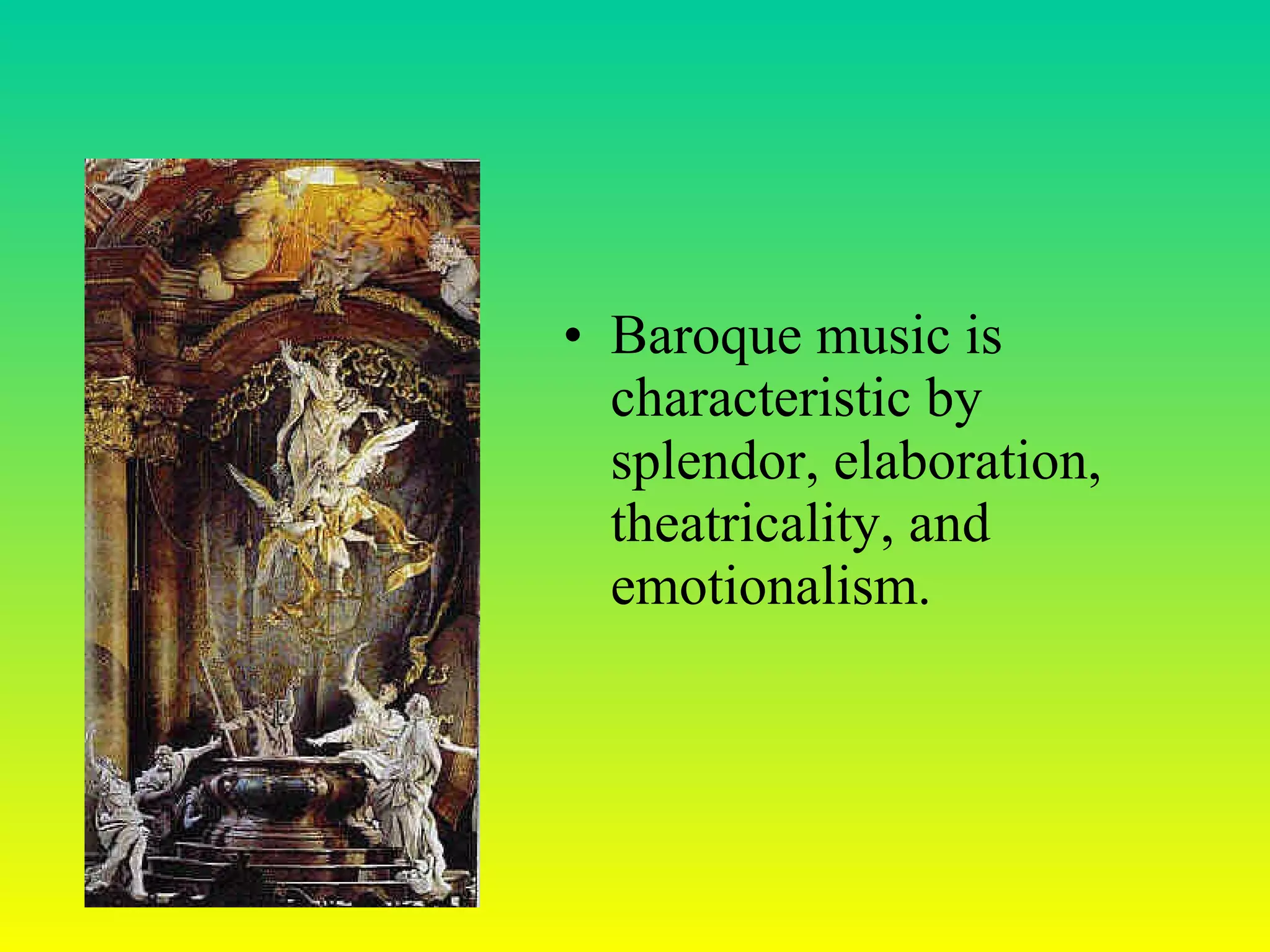 The baroque period (music) | PPT