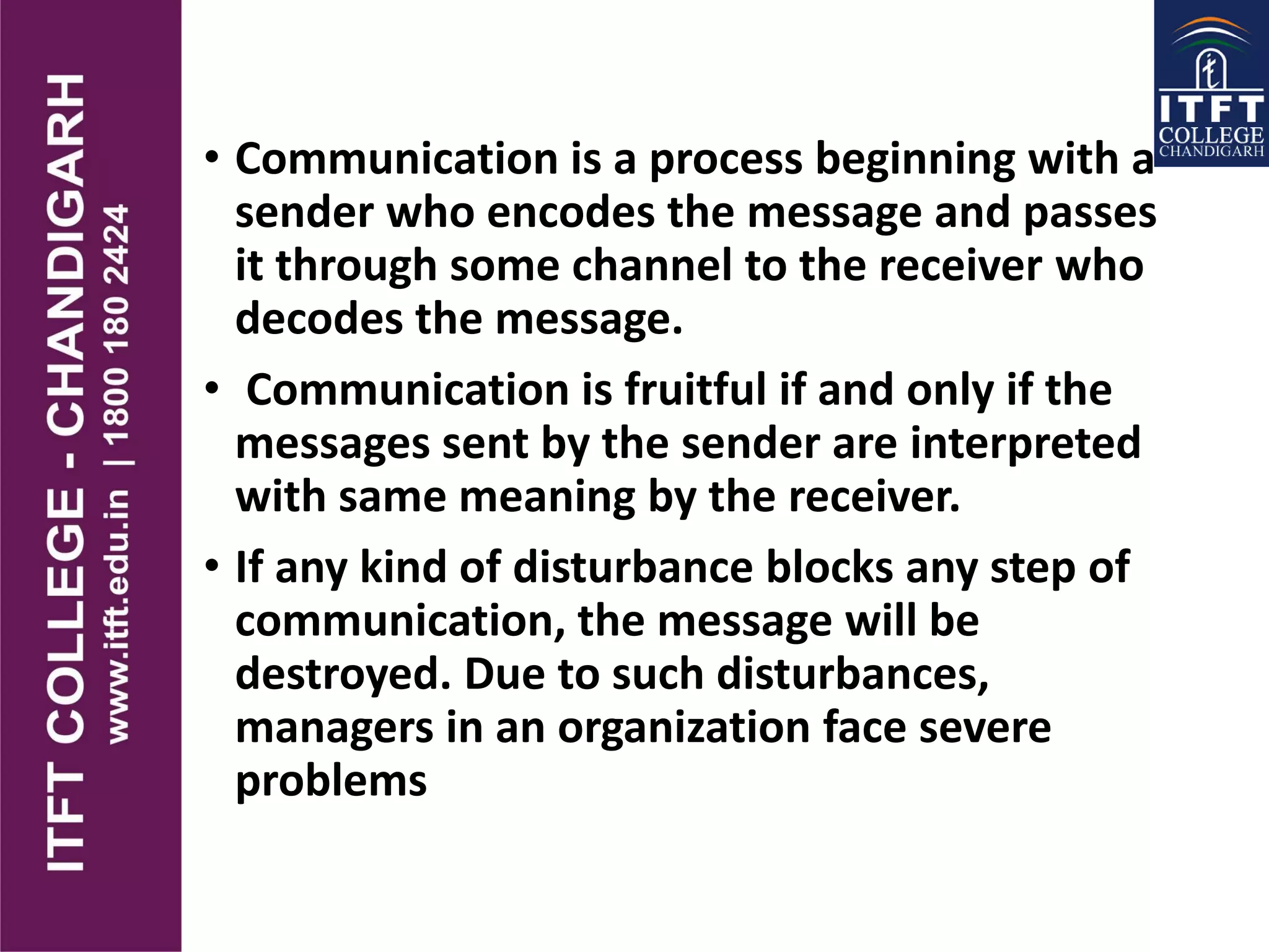 ITFT-MEDIA, The barriers to communication | PDF