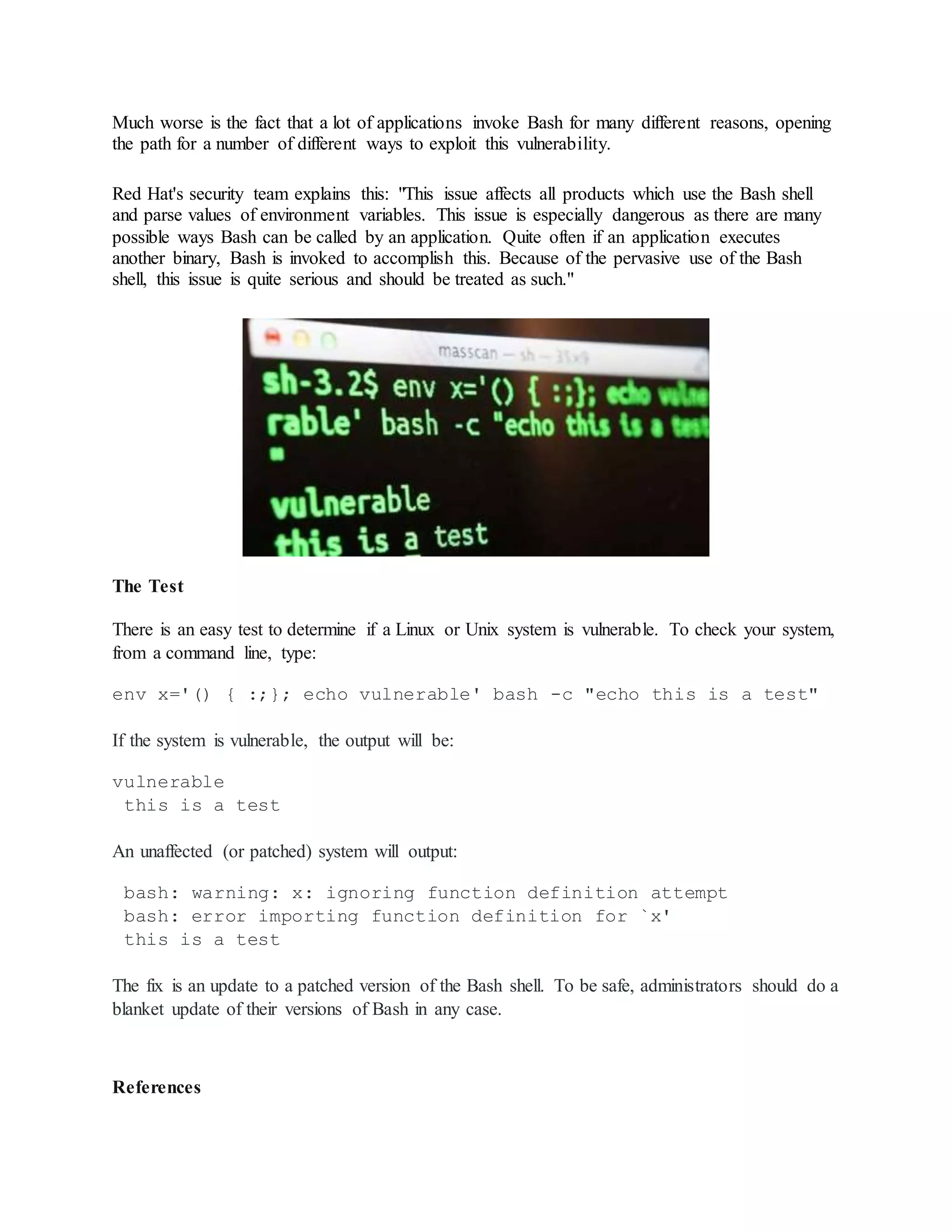 The Bash Bug explained ! | DOCX