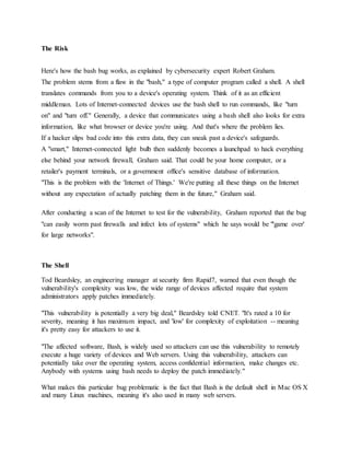 The Bash Bug explained ! | DOCX