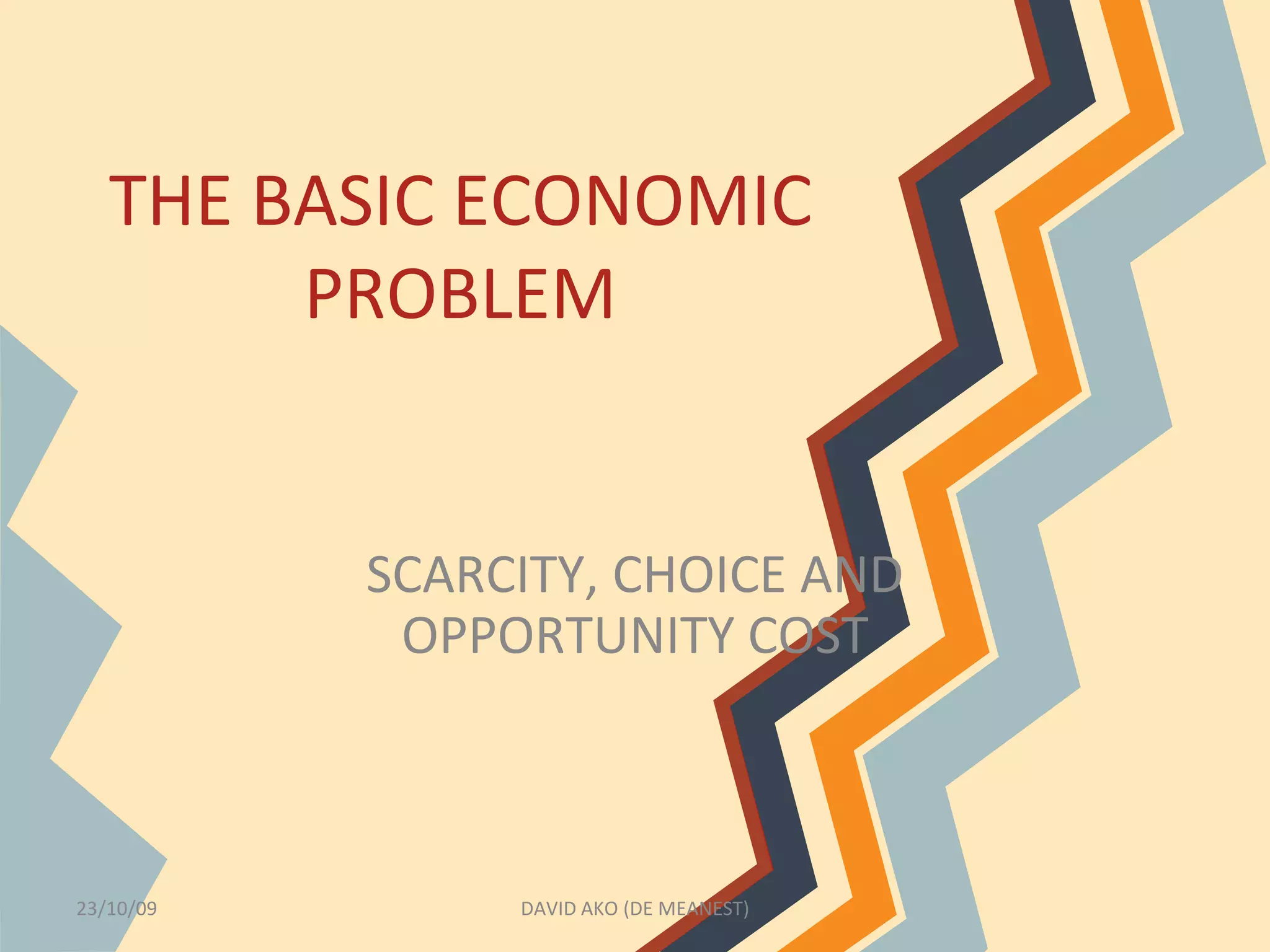 Basic Economic Problems | PPTX