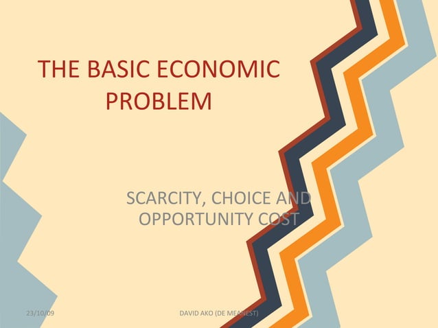 Basic Economic Problems | PPTX