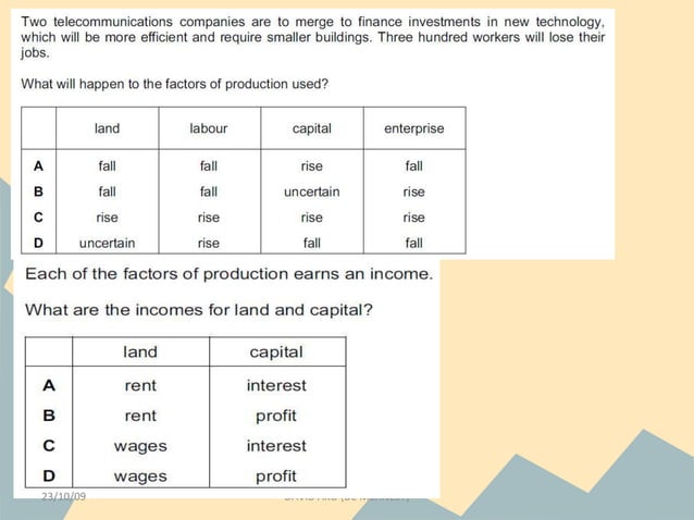 Basic Economic Problems | PPTX