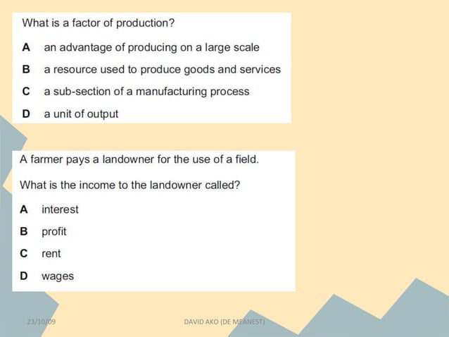 Basic Economic Problems | PPTX