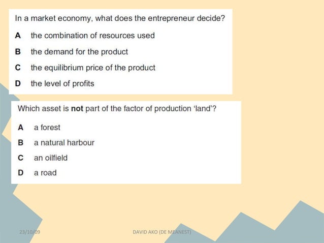 Basic Economic Problems | PPTX