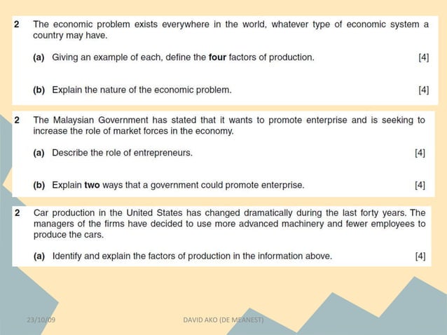 Basic Economic Problems | PPTX