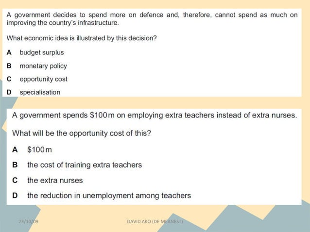 Basic Economic Problems | PPTX