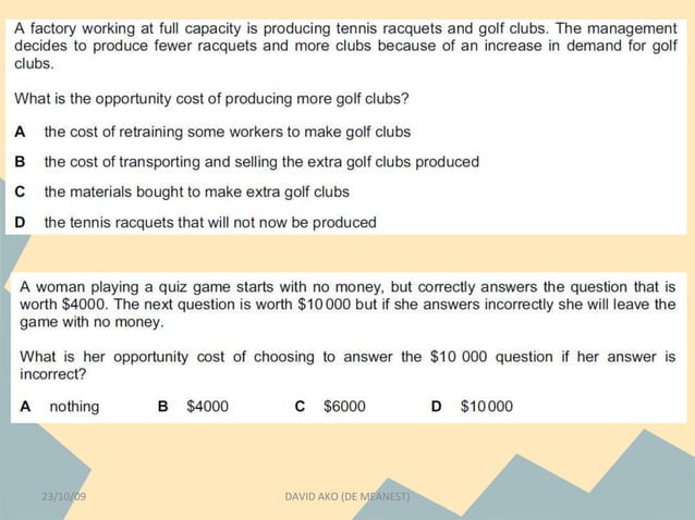Basic Economic Problems | PPTX