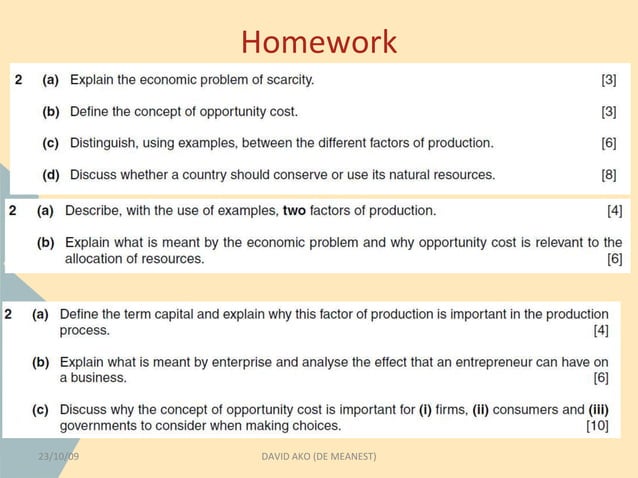 Basic Economic Problems | PPTX