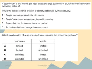 Basic Economic Problems | PPTX