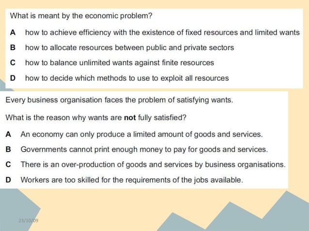 Basic Economic Problems | PPTX