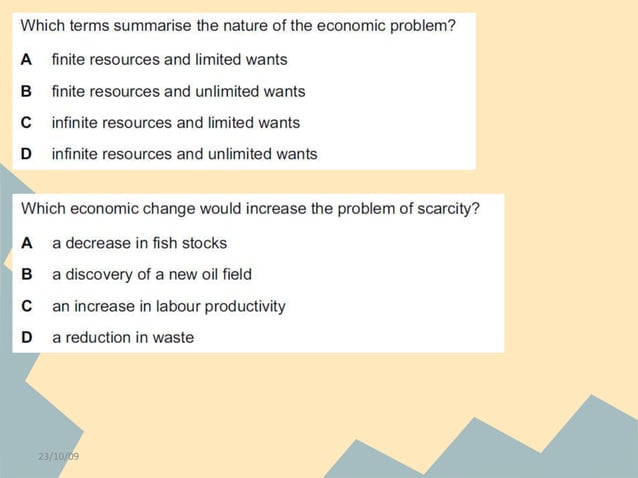 Basic Economic Problems | PPTX