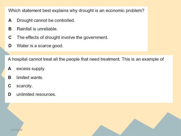 Basic Economic Problems | PPTX