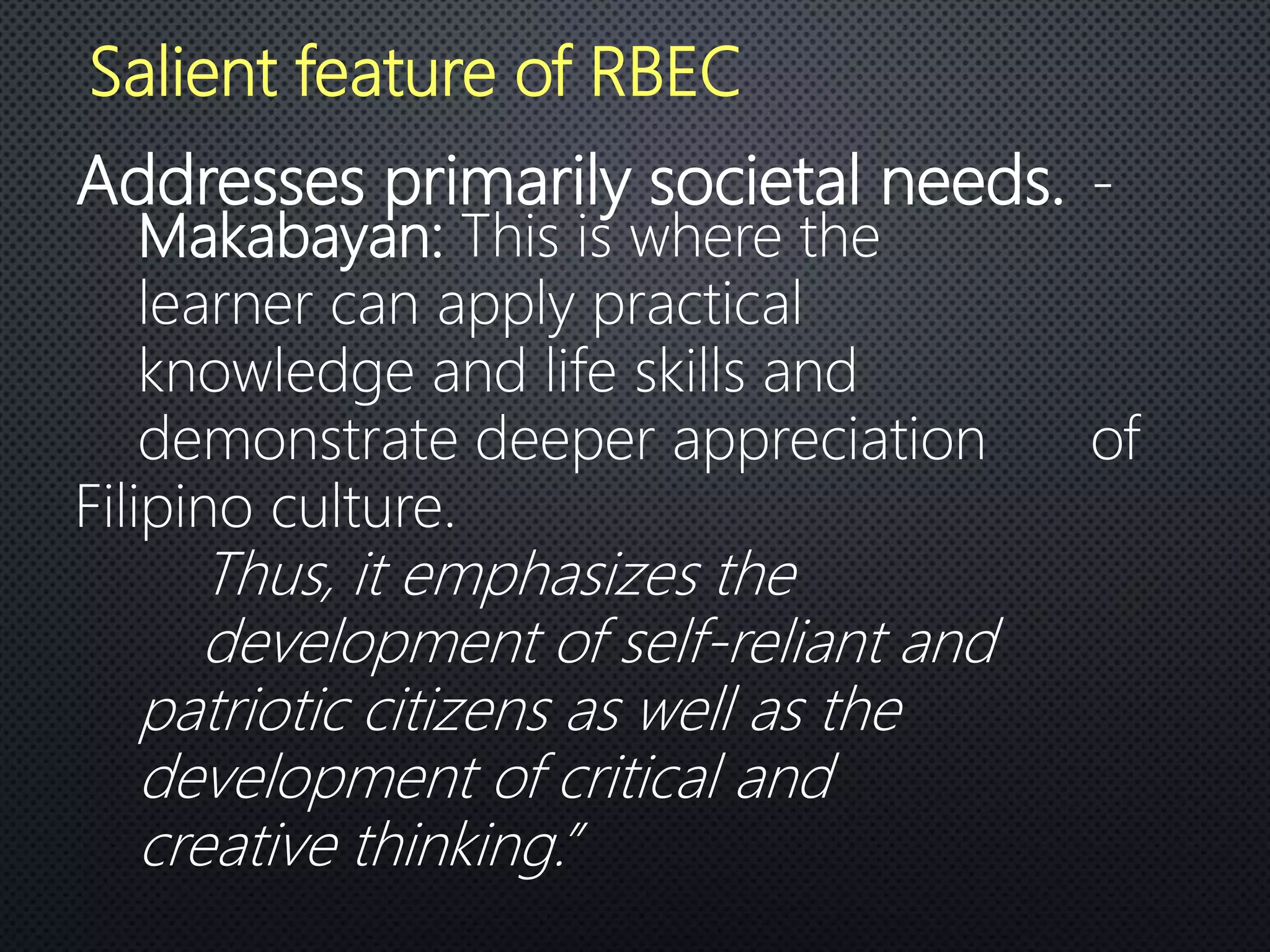 The basic education curriculum | PPTX