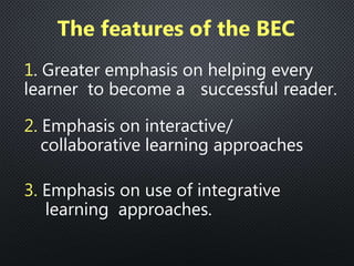 The basic education curriculum | PPTX