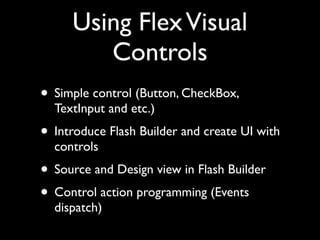 The basic flex training presentation | KEY | Web Development | Internet