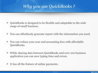 The Basic function of QuickBooks software | PPT
