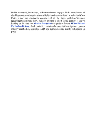 The Basic Fundamentals About Defense Offset Guidelines – Miracle ...