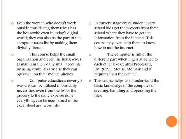 The basic knowledge of computer | PPTX