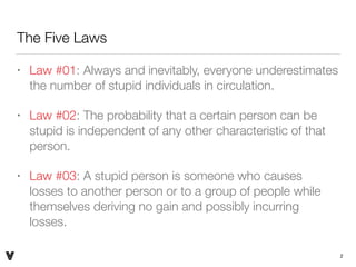The Basic Laws of Human Stupidity - C.Cipolla | PDF