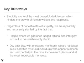 The Basic Laws of Human Stupidity - C.Cipolla | PDF