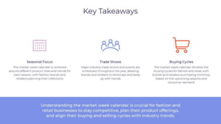 The Market Week Calendar (Fashion) - RetailBoss | PPTX