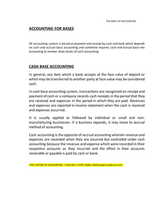 The basic of accounting | DOCX