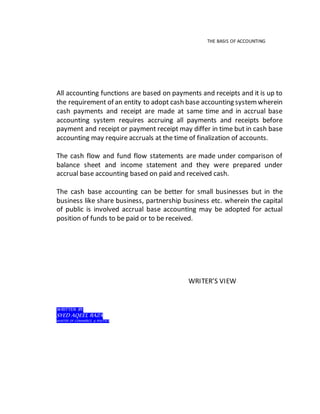 The basic of accounting | DOCX