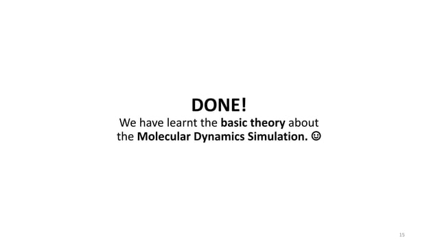 The Basic of Molecular Dynamics Simulation | PDF | Chemistry | Science