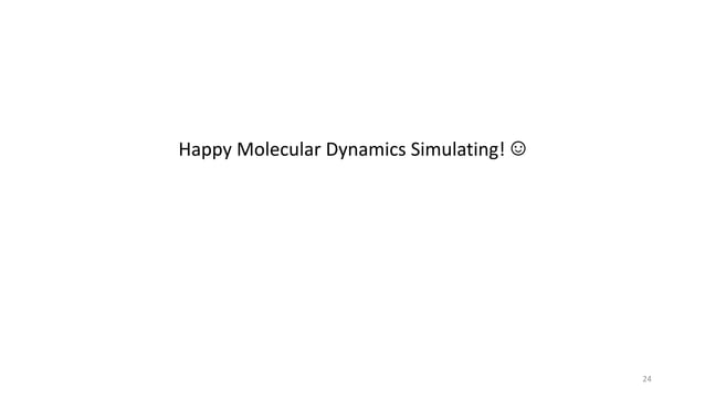 The Basic of Molecular Dynamics Simulation | PDF | Chemistry | Science