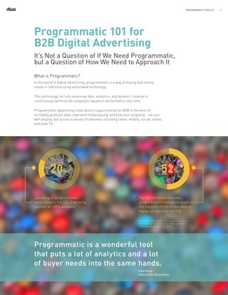 The Basics of Programmatic Advertising | PDF