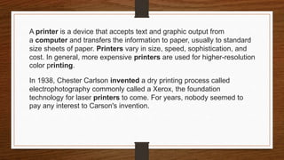 The basic parts of a computer by rhea aguado 10 ssc | PPT