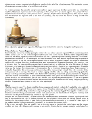 The basic parts of a drip system | DOC