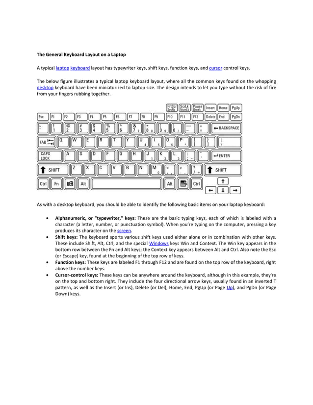 The basic pc keyboard | PDF
