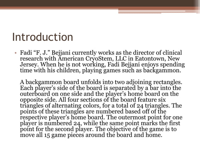 The Basic Rules of Backgammon | PPTX