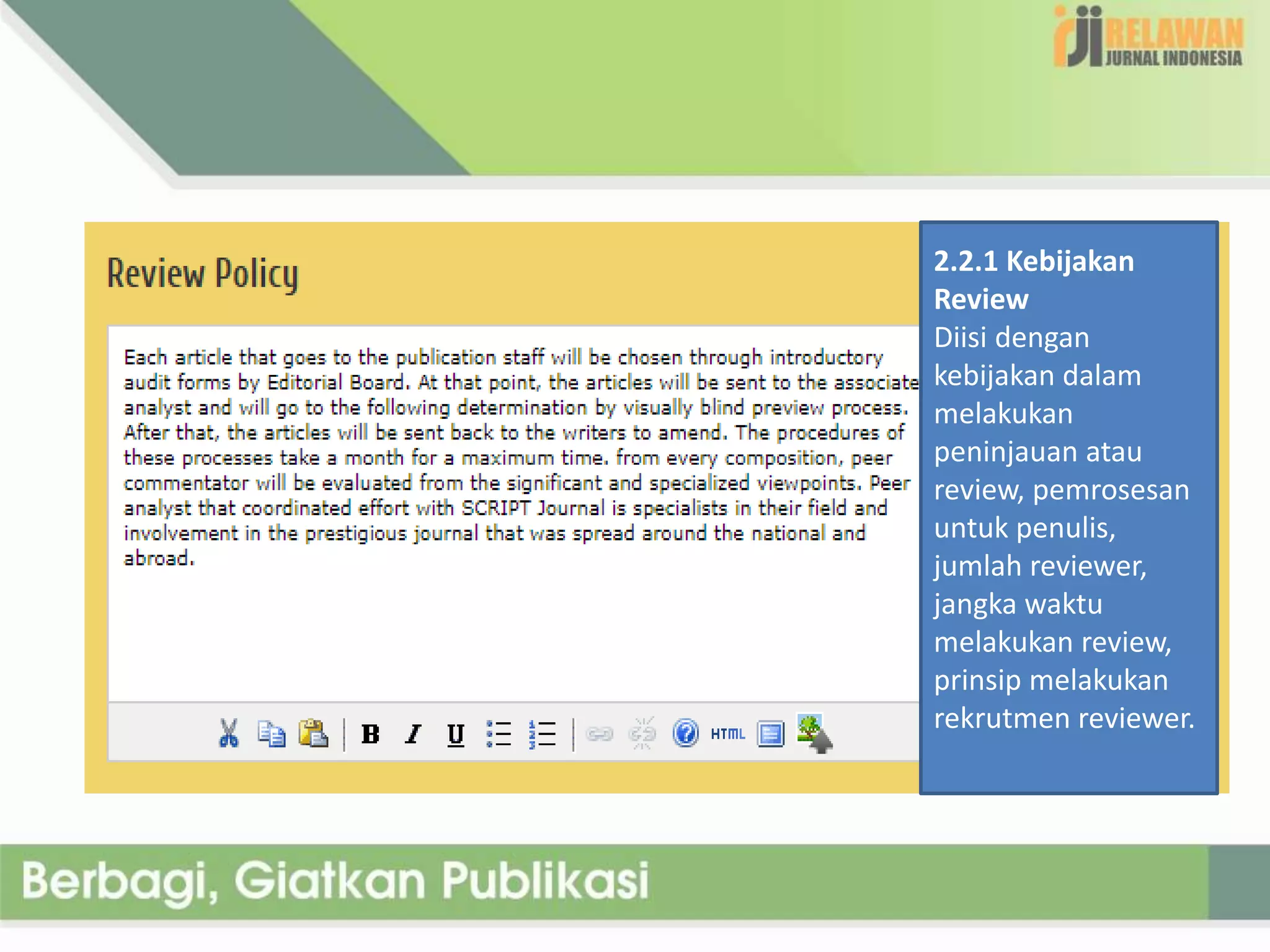 The basic setup for ojs versi 2 | PPTX