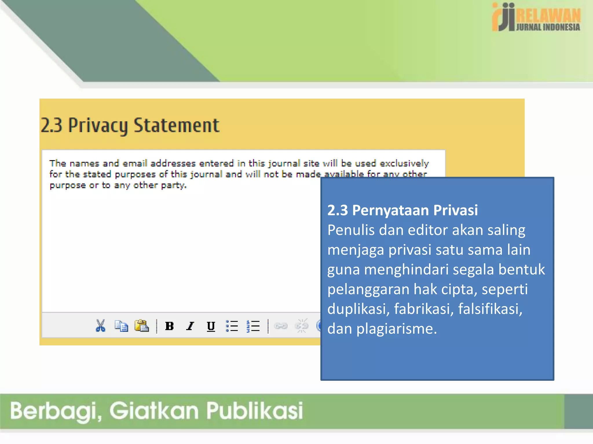 The basic setup for ojs versi 2 | PPTX