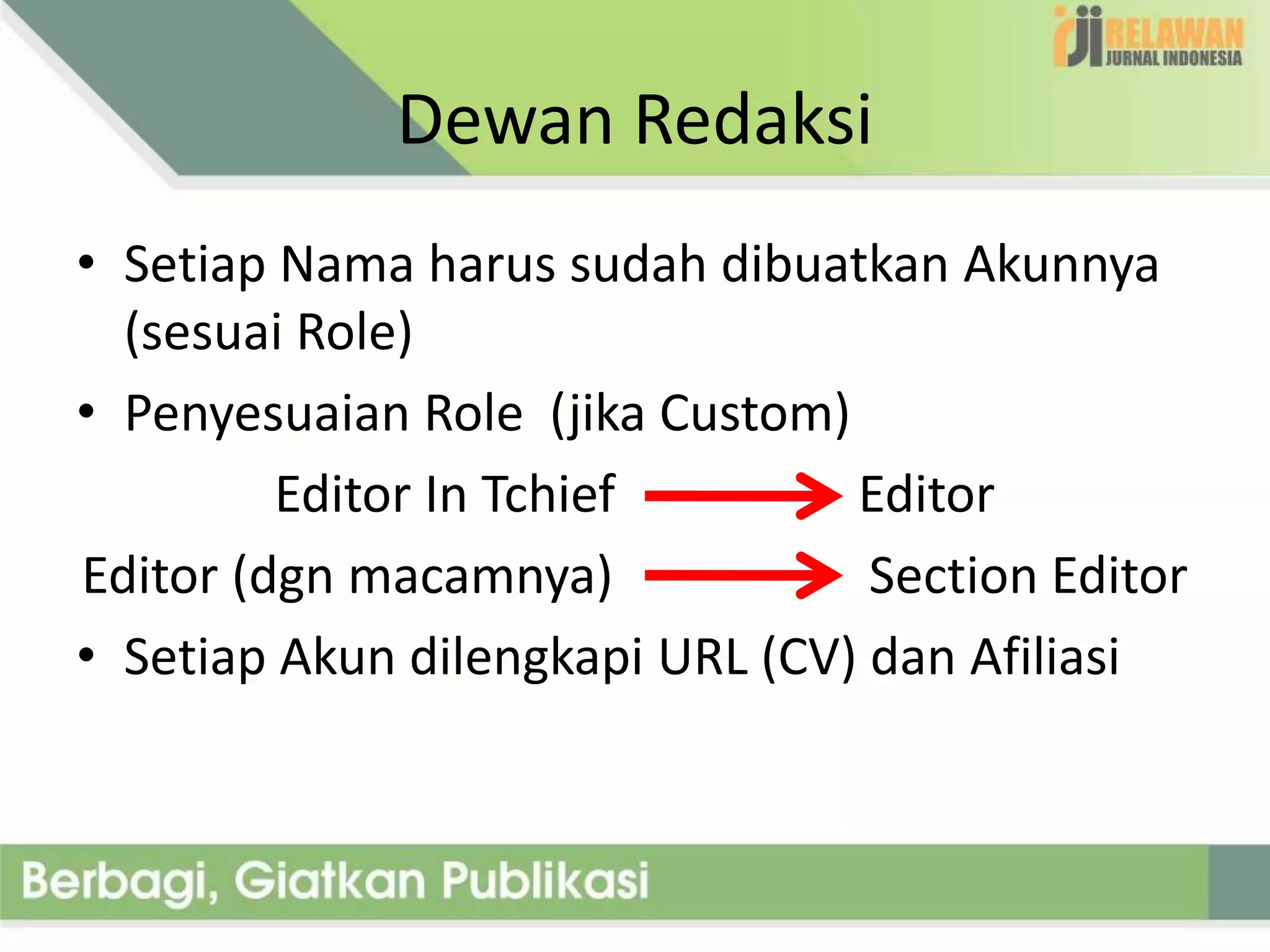 The basic setup for ojs versi 2 | PPTX
