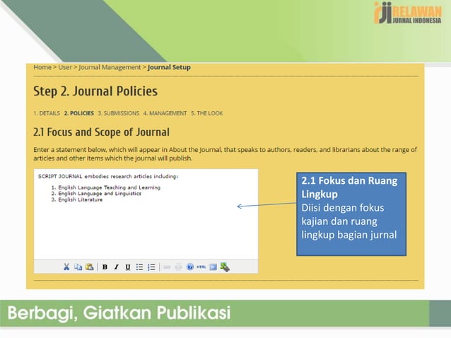 The basic setup for ojs versi 2 | PPT