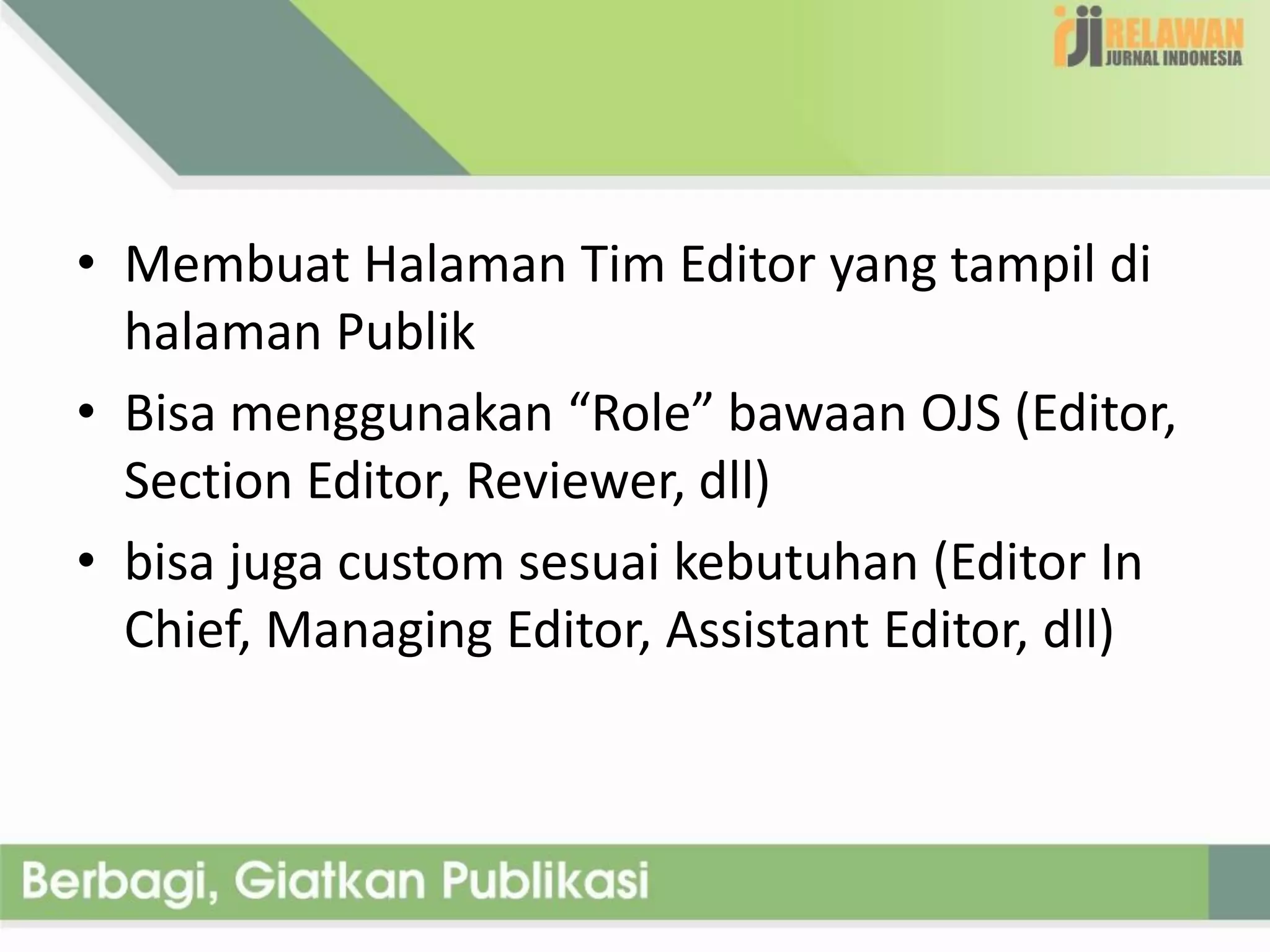 The Basic Setup for OJS 2 | PDF